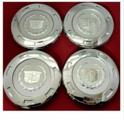 4X CC25 9596649 07-14 Cadillac Escalade Chrome Crest 22" w/ 8" Wheel ...