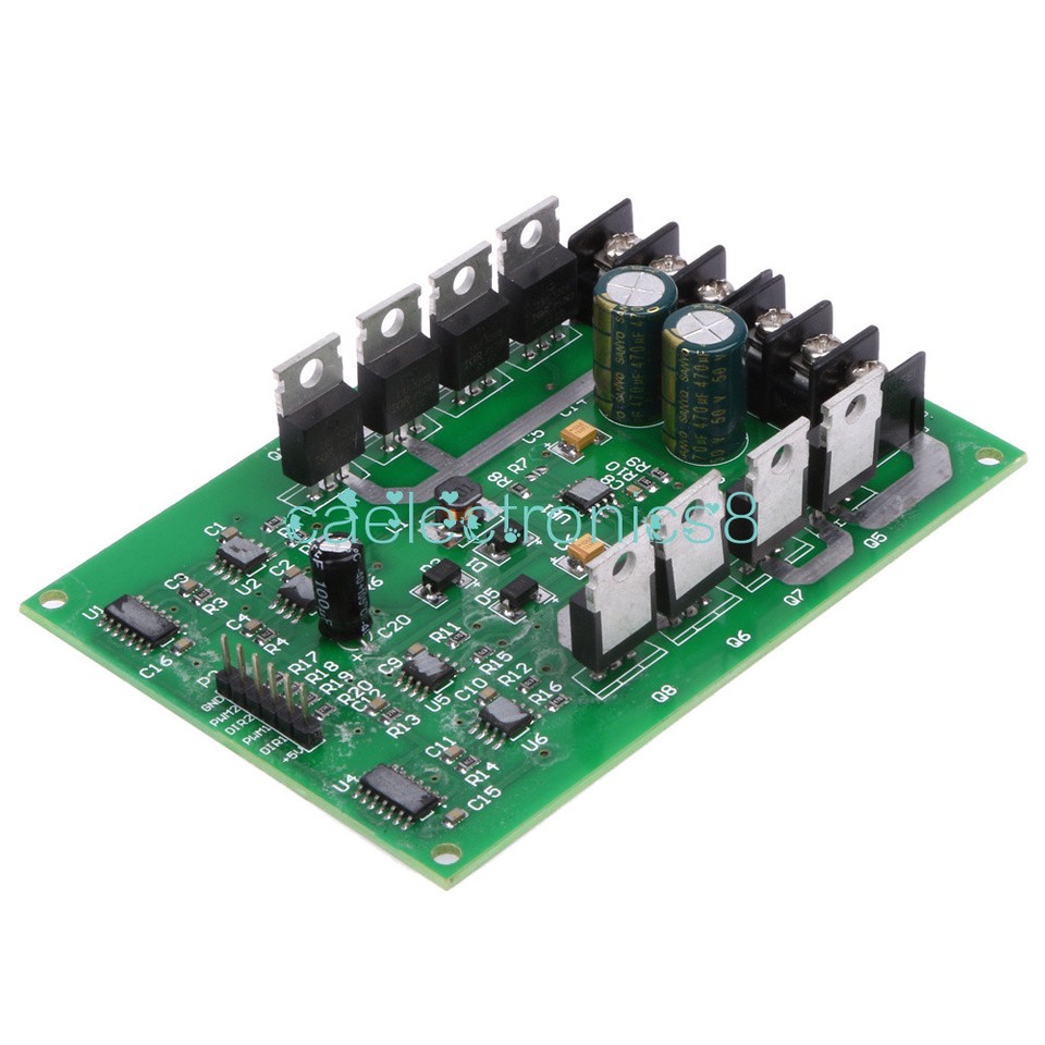 Dual Motor Driver Module Board H-bridge DC MOSFET IRF3205 3 -36V 10A CA ...