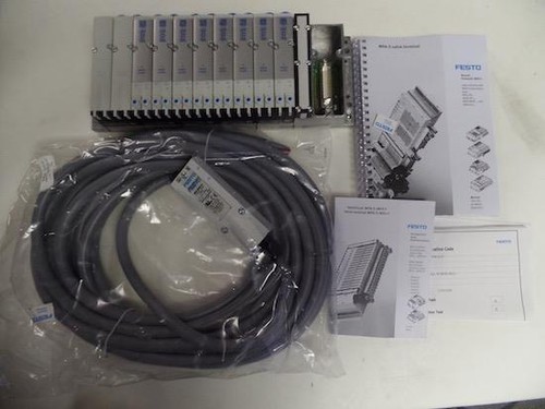 FESTO MULTIPIN VALVE TERMINAL CODE E: 32E-MPM-E+F / P: 32P-SGL-N-M5B ...