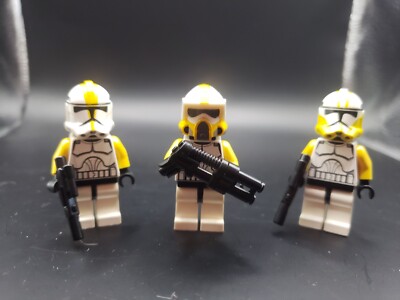 Genuine lego yellow clone troopers with CAC helmets | eBay