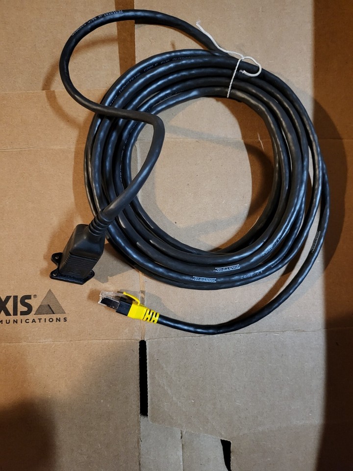 Axis Cat5e ip66 extension cable 16 feet RJ45 waterproof water ...