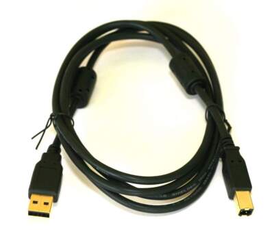 USB 2.0 Cable 6FT Dual Ferrite Chokes Black A-B (U023-006) USA | eBay