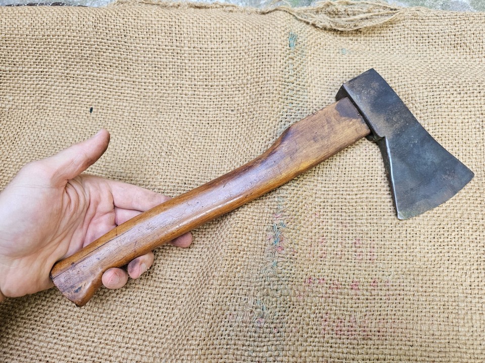 "ADLER " SMALL VINTAGE ANTIQUE GERMAN AXE WOOD CARVING HATCHET ...