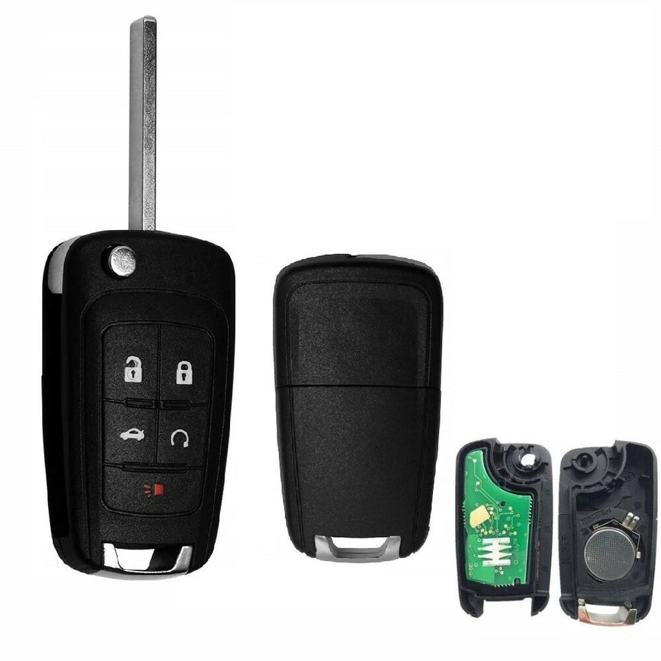 5-Button Chevrolet Remote Flip-Out Key Fob With Remote start Cruze ...
