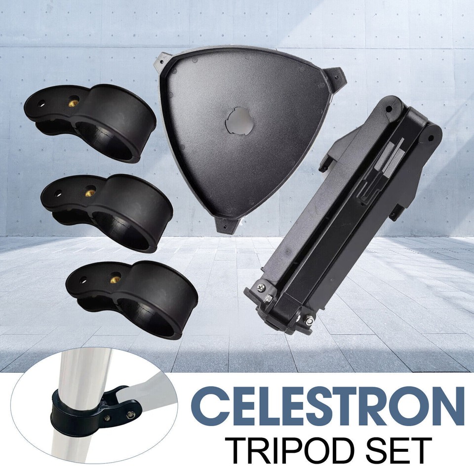 Celestron Tripod Set with Accessory Plate & 3 Clamping Rings with ...