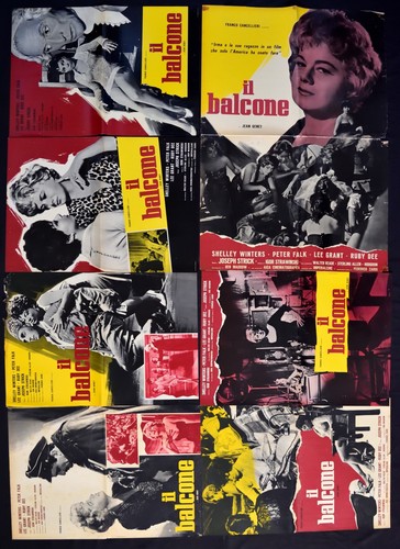 Fotobusta The Balcony Shelley Winters Lee Grant Peter Falk Ruby Dee ...