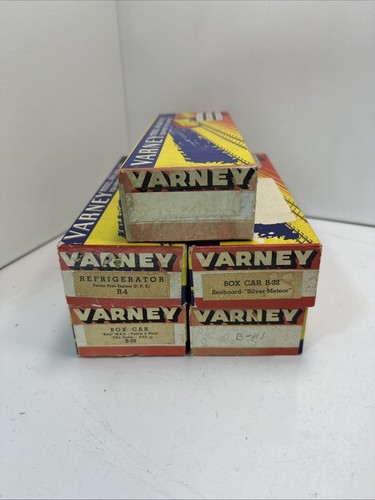 Vintage VARNEY BOX CAR LOT OF 5 with Trucks Kit HO Box Car | eBay