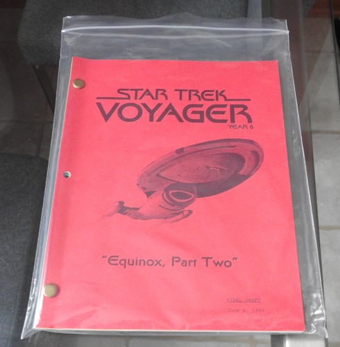 Star Trek Voyager Season 6 Script "Equinox Part II" - COLORED Pages | eBay