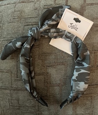 NWT Girls One-Size Fits All JUSTICE Camouflage CAMO green Fabric Knot ...