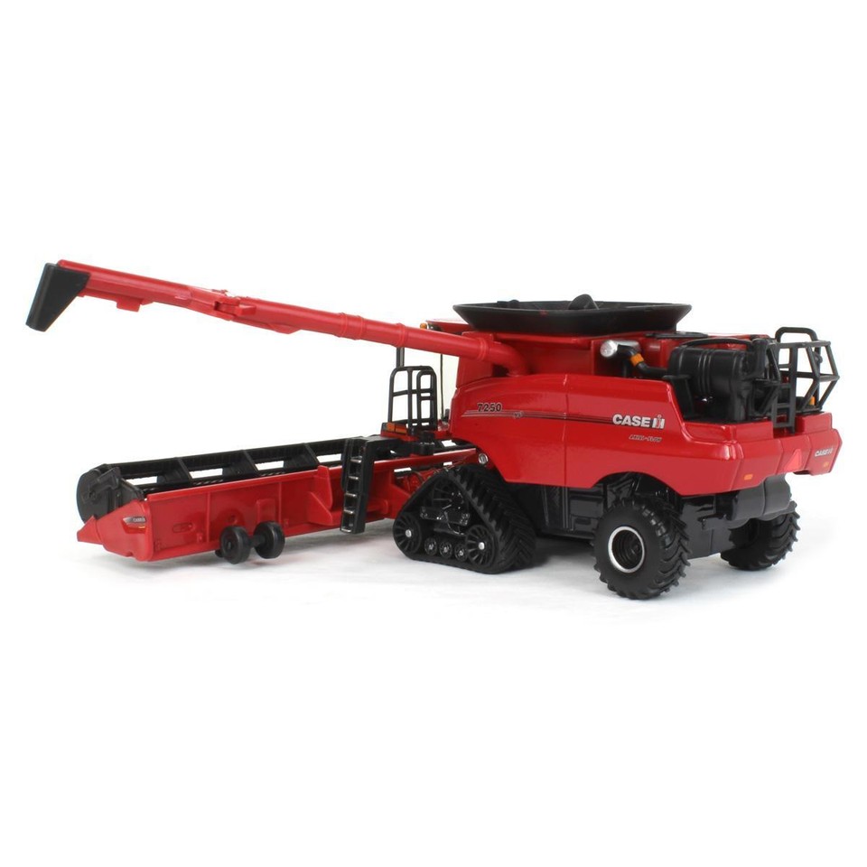 ERTL 1/64 Case IH 7250 Tracked Combine w/ 2 Headers Prestige Collection ...