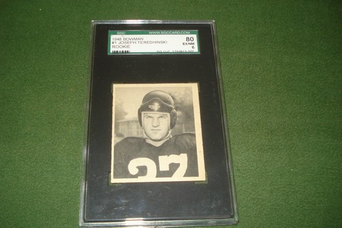 1948 Bowman Football Card of Joe Tereshinski #1 SGC 6, Wash Redskins | eBay