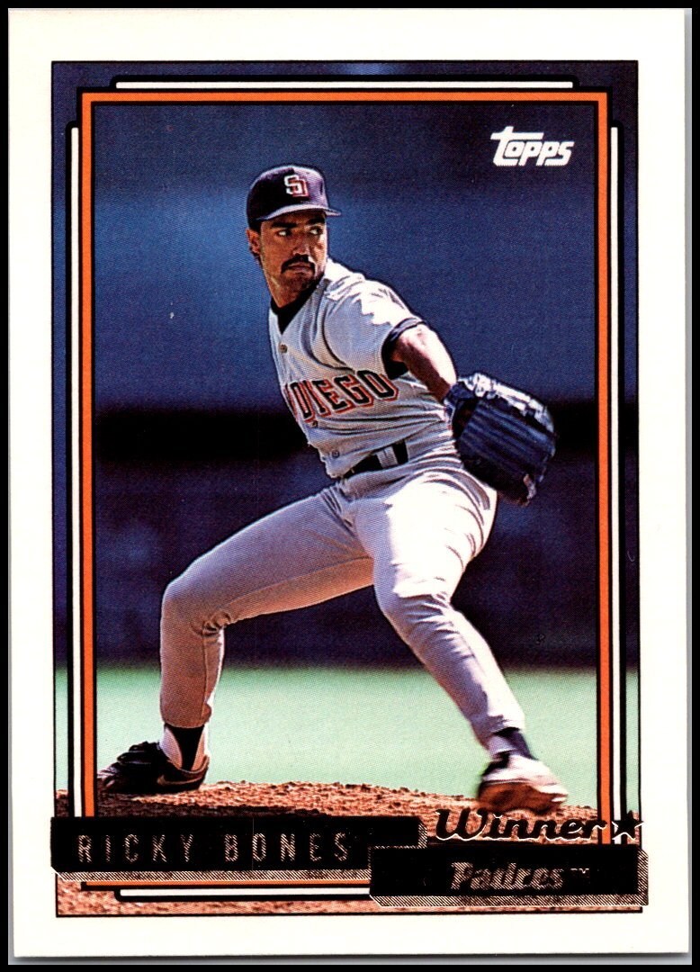 1992 Topps #711 Ricky Bones - Gold Winners FREE SHIPPING! | eBay
