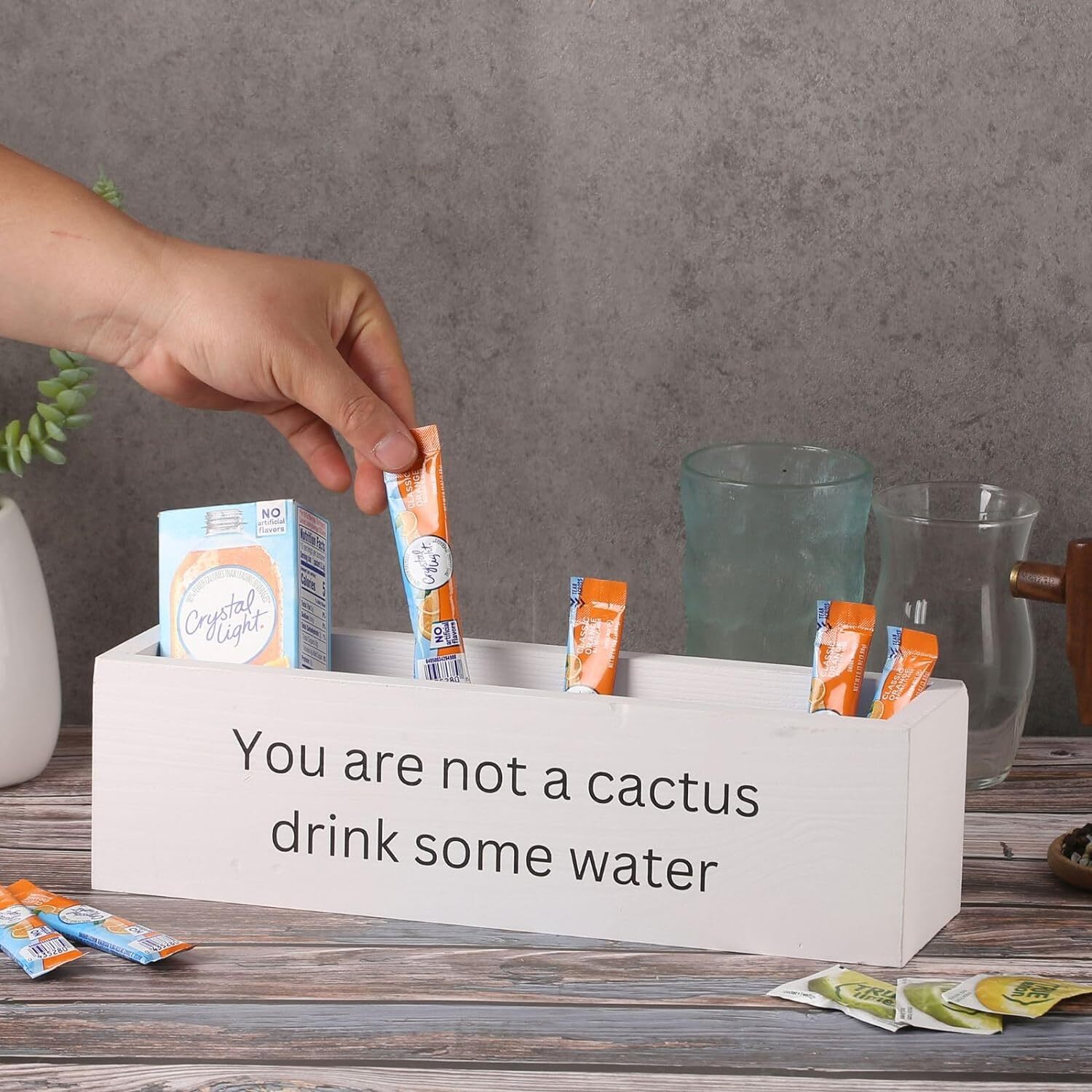 Water Flavor Packet Organizer | Drink Mix Holder | Hydration Station ...