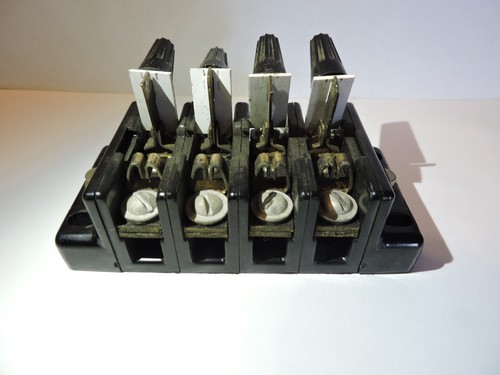 Antique Frankenstein Bakelite & Silver Plated Copper Knife Switch 4 ...