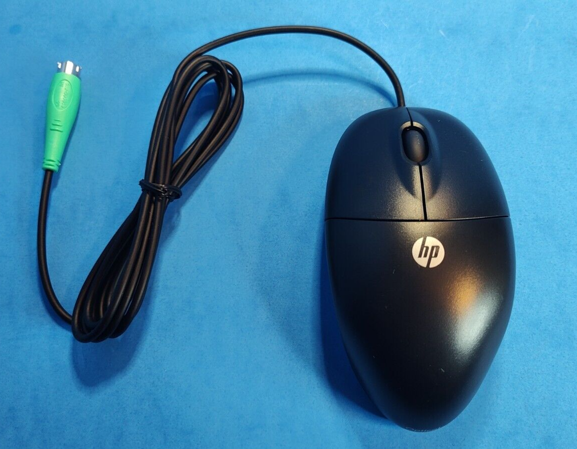 New Vintage HP Logitech 2-Button PS/2 Optical Mouse w/ Scroll-Wheel M ...