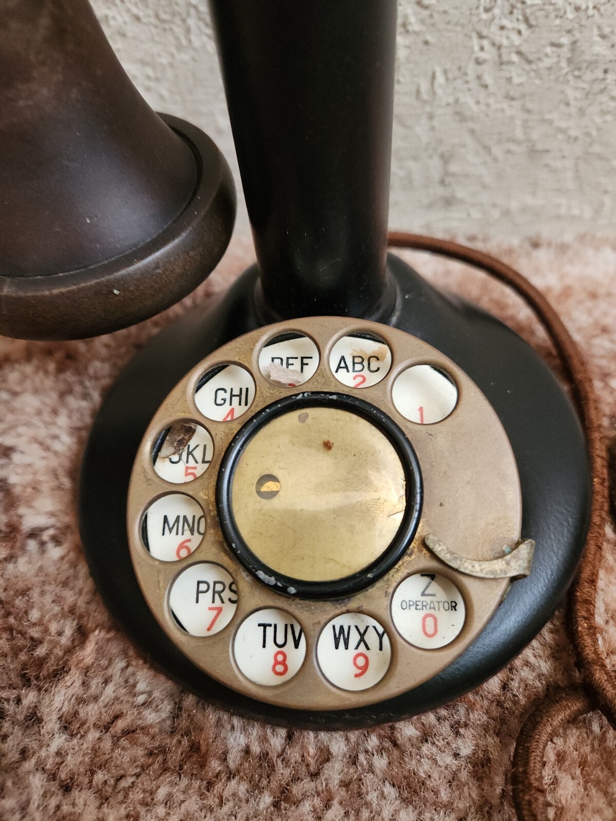 1900s Western Electric 323BW Candlestick Telephone Perch Phone Brass ...