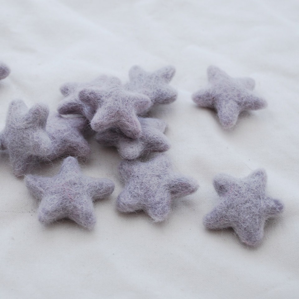 100% Wool Felt Stars - 10 Felted Stars - 90 Colours to choose | eBay
