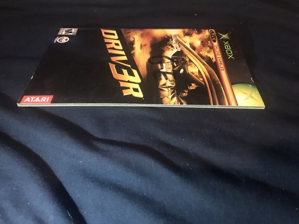 Driver Driv3r (Microsoft Xbox) Original Instruction MANUAL ONLY Please ...