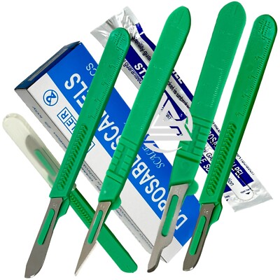 Plastic Handle Disposable Scalpel with Measuring Scale Ruler Built-in ...