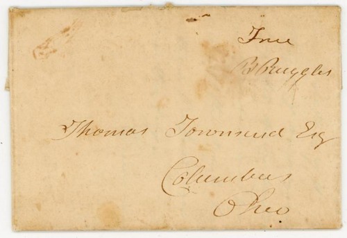 U.S.SENATOR Benjamin RUGGLES 0F OHIO-FREE FRANK-WASHINGTON D.C ...