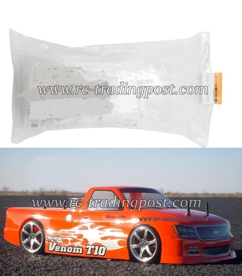 Clear RC Body VENOM T-10 1/10 OnRoad Car HPI/4Tec2.0/V100/RDS/200mm | eBay