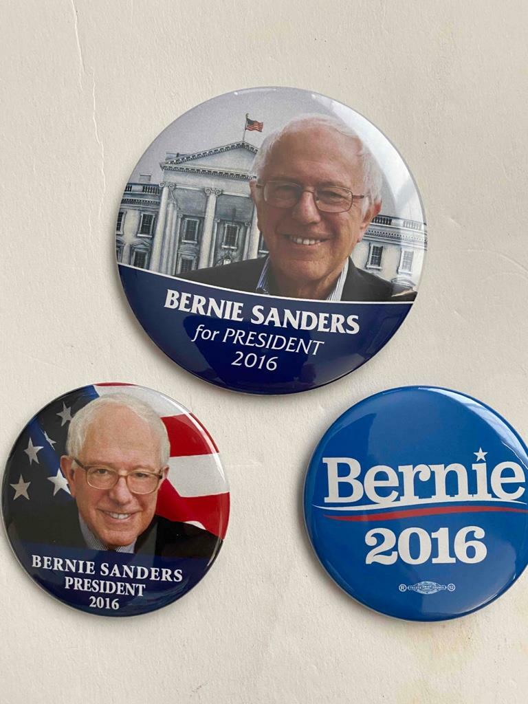 Set Of 3 Official BERNIE SANDERS 2016 Campaign Buttons | eBay