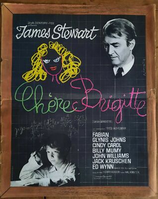 Affiche CHERE BRIGITTE Henry KOSTER James STEWART Cindy CAROL 45x56cm ...