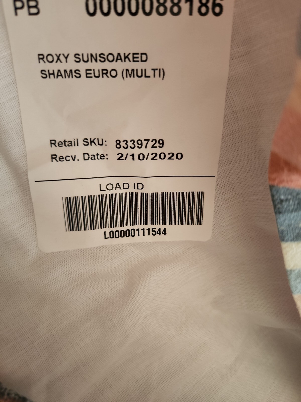 NEW Pottery Barn Roxy Sunsoaked EURO quilted SHAM Tropical Hawaiian ...