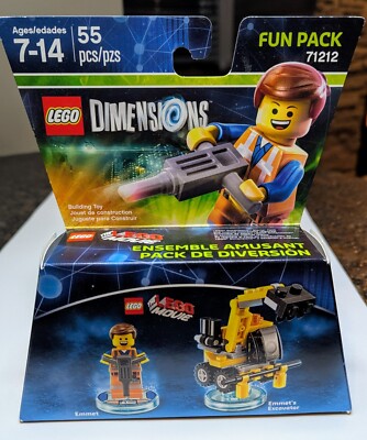 LEGO Dimensions 71212 THE LEGO MOVIE Fun Pack EMMET & EMMET'S EXCAVATOR ...