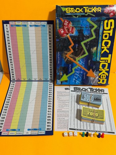 Stock Ticker Board Game - Papas Toy Company | eBay