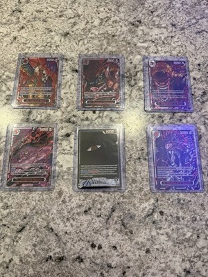 OP13 DEMON/GOD PACK 5 ELDERS RED ALT ART + IMU LEADER - MINT | eBay