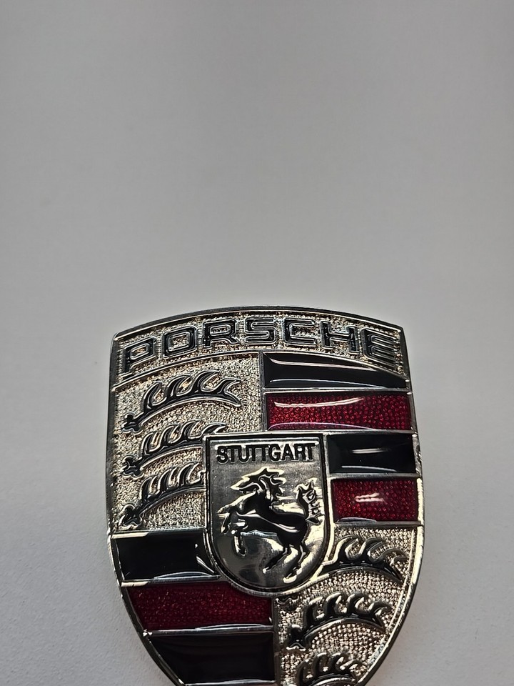 Porsche Hood Crest Badge Emblem Chrome 911 993 928 991 997 996 Turbo ...
