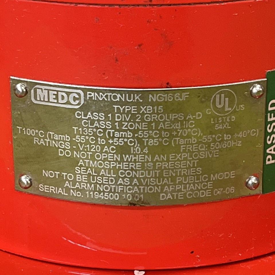 MEDC XB15 Flashing Beacon and MEDC Siren DB3UL120N1CNR System | eBay
