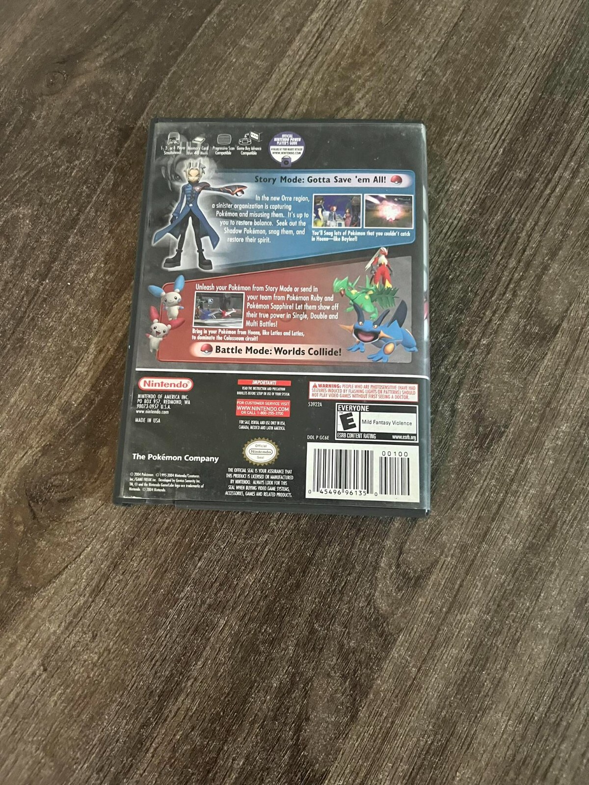 Pokemon Colosseum (Nintendo GameCube, 2004) No Manual! Tested & Working ...