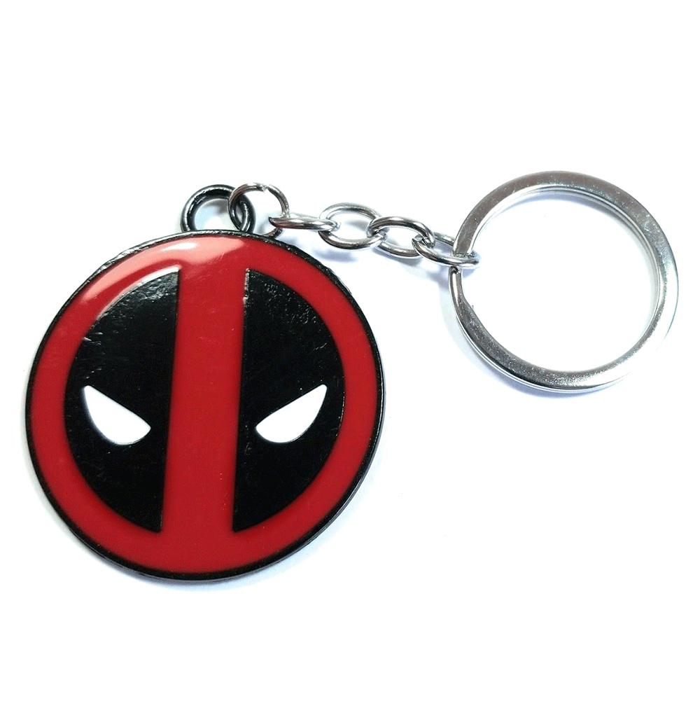 TB Deadpool Face Mask Comics Logo Charm Pendant Men Kids Key Ring ...