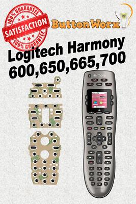 Logitech Harmony 600 650 665 700 Remote Control Button repair kit (no ...