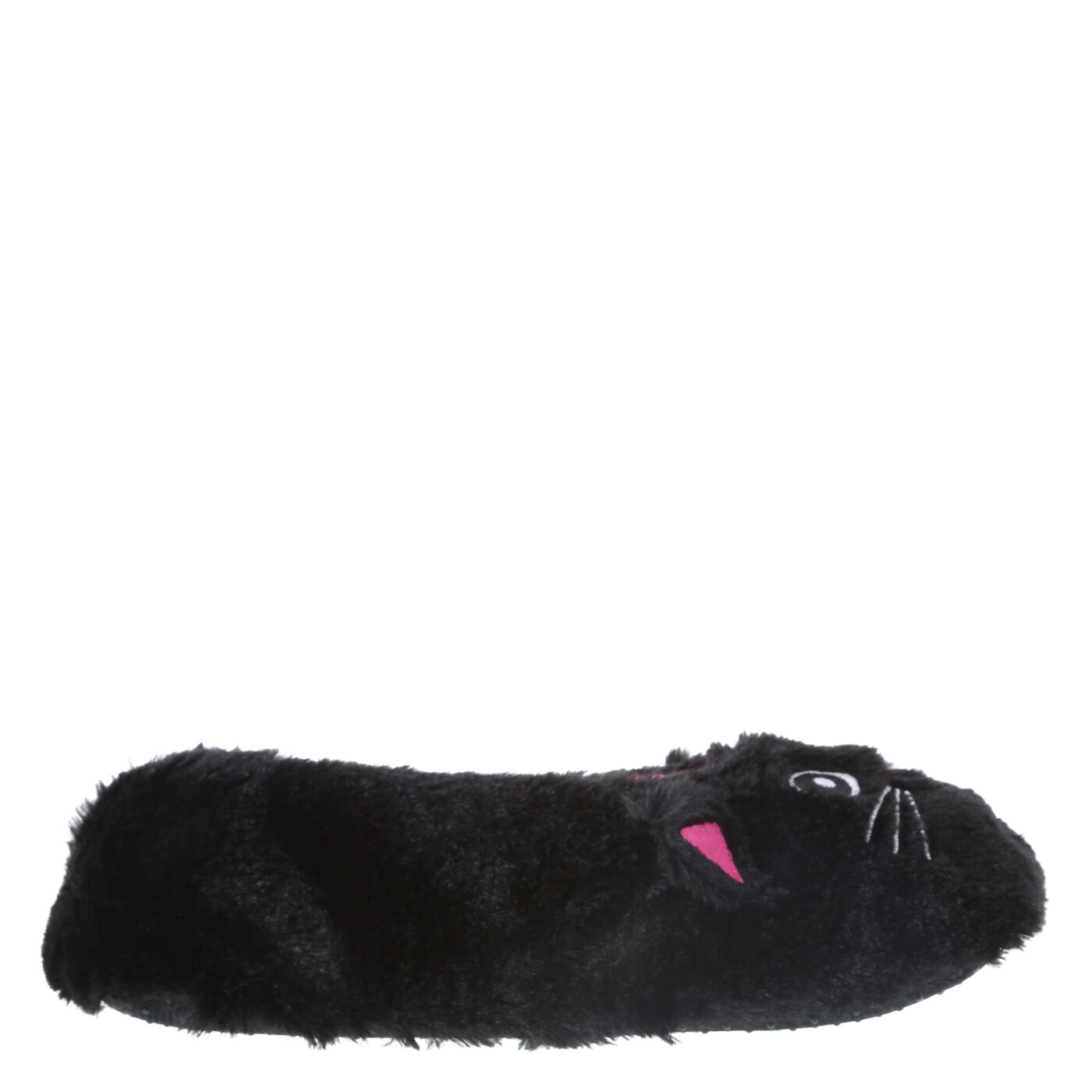 Women Girl Soft Black Kitty Cat Slipper Socks House Shoes Warm Furry ...