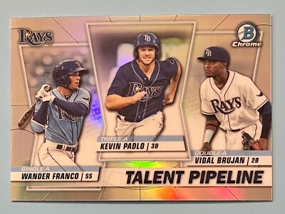 2020 Bowman Chrome RAYS Talent Pipeline Wander Franco/Padlo/Brujan RC # ...