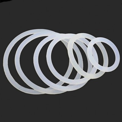M10-M50 White Silicone O-Ring Gaskets Seals Rubber Gasket Clamp Free P ...