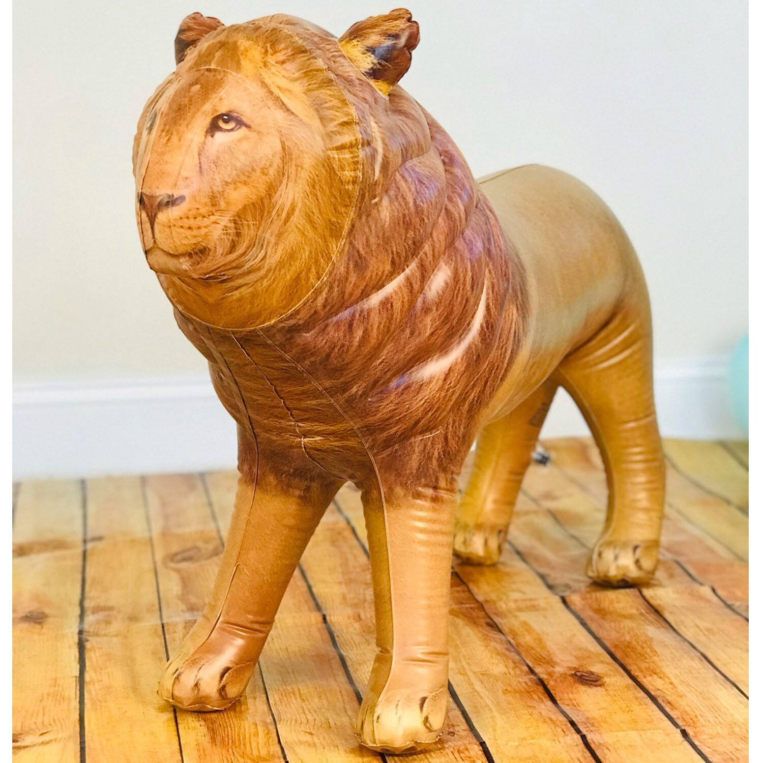 Inflatable Male Lion with Mane Stuffed Animal, Standing for Party and ...