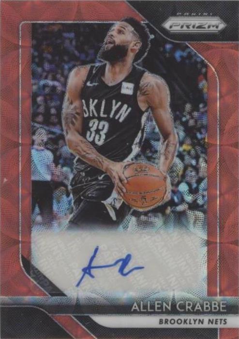 2018-19 Panini Prizm - Signatures Allen Crabbe #S-ACR Choice Prizm (AU ...