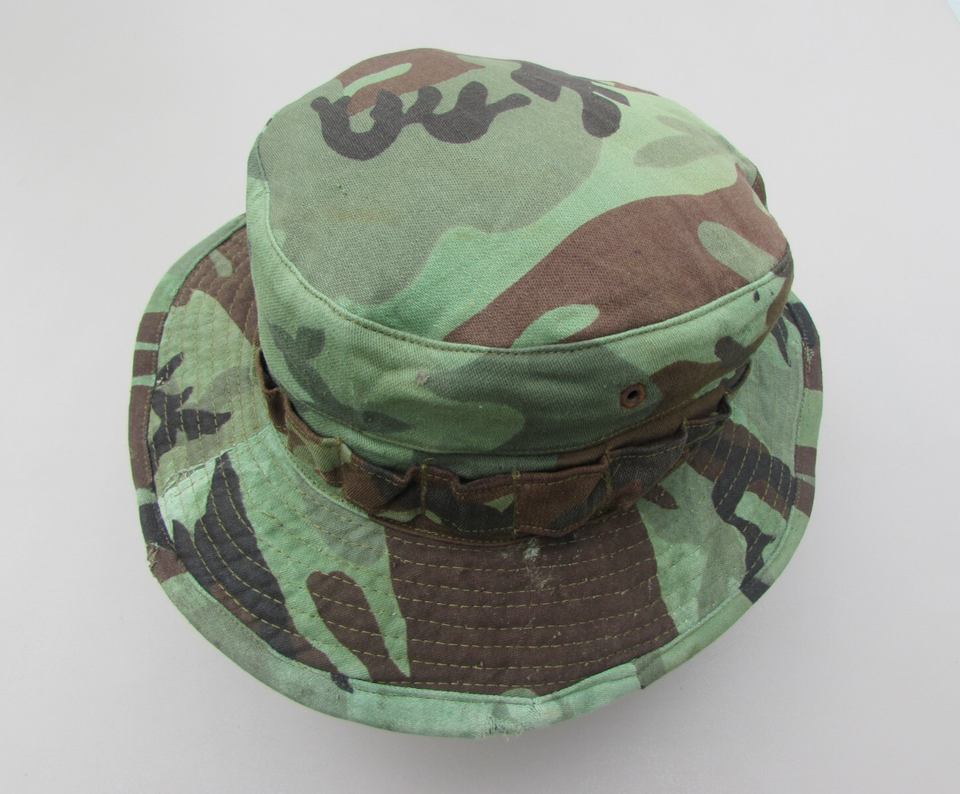 ORIGINAL SOUTH VIETNAMESE MADE RVN RANGER CAMOUFLAGE BOONIE HAT ARVN ...