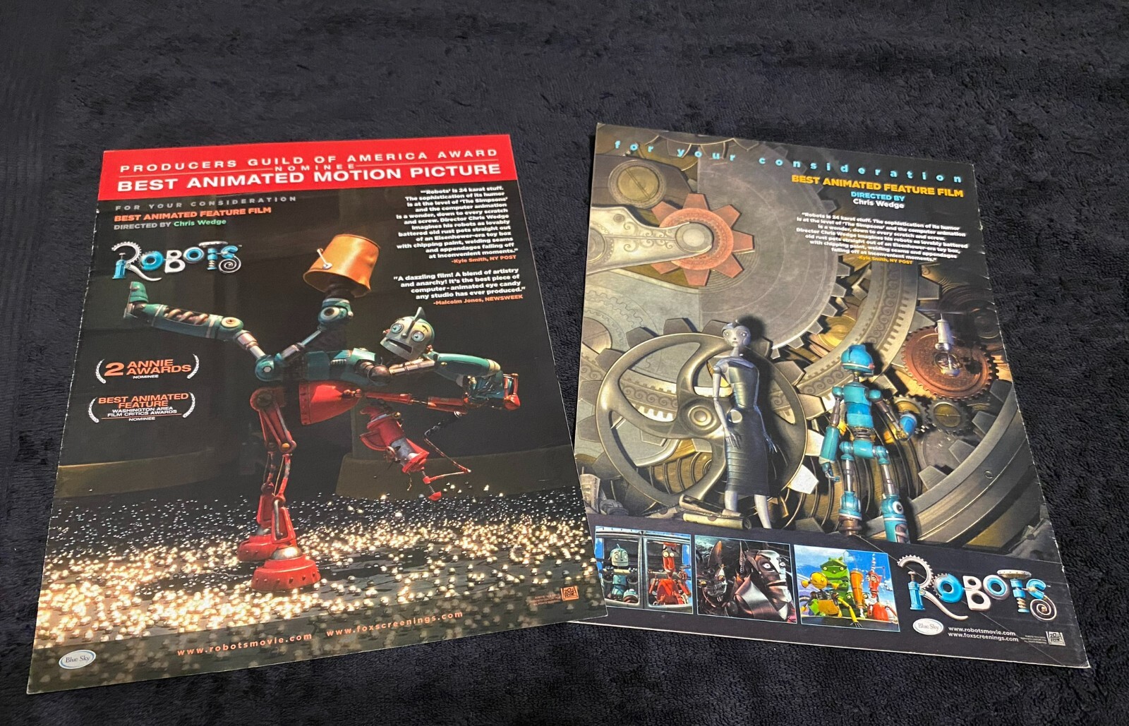 ROBOTS 2 Oscar ads Ewan McGregor as Rodney, Robin Williams as Fender ...