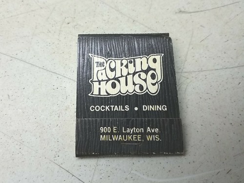 The Packing House Cocktails Dining Milwaukee Wisconsin Matchbook Vtg ...