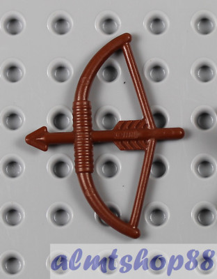 LEGO - Bow & Arrow Reddish Brown Weapon Kingdom Fantasy Castle Archer ...