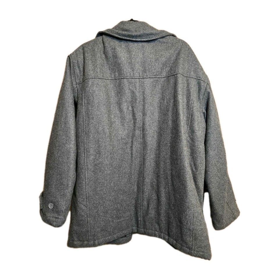 🧥🔥 Steve & Barry’s Woolly Mammoth Men’s Wool-Blend Peacoat Jacket XL ...