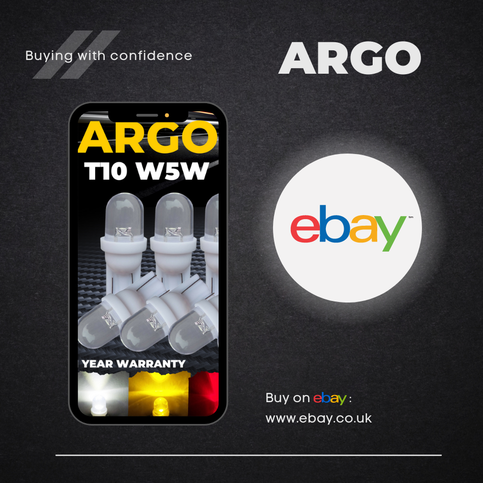 501 T10 Led White Side Light Bulbs W5w Amber Red Green Interior Car ...