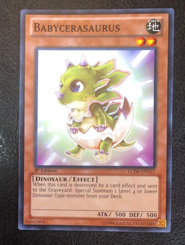 YUGIOH! BABYCERASAURUS 1st ED LCJW-EN157 COMMON Near Mint | eBay