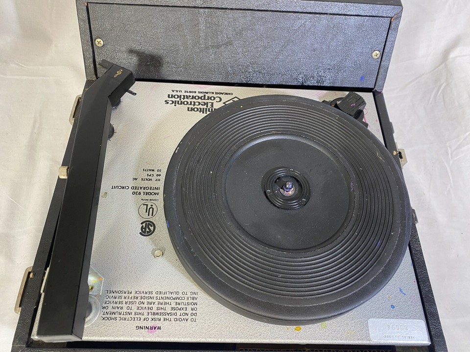 Vintage Hamilton Electronics Co School Record Player Model 930 Portable ...