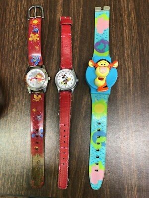 5 Children's watches, Dora, Minnie Mouse, Homer Simpson, Tigger, Shreck ...